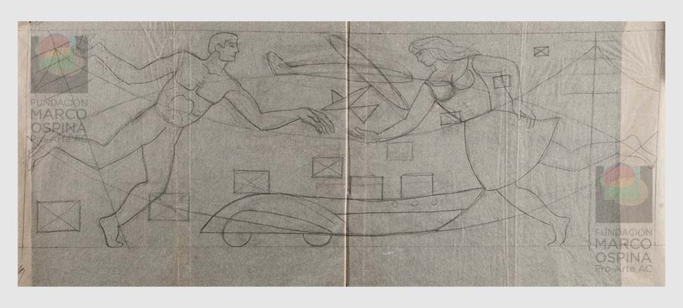 Boceto Mural – Fundación Marco Ospina Pro-Arte AC